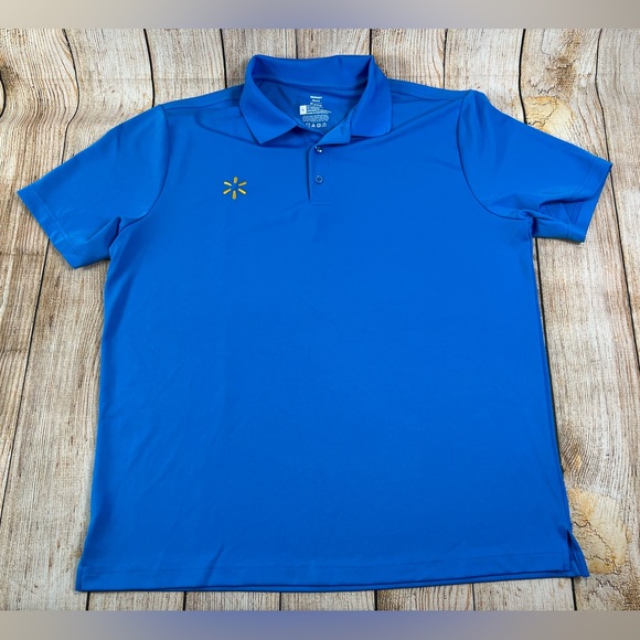 Walmart | Shirts | Walmart Mens Employee Polo Work Wear Shirt Large ...